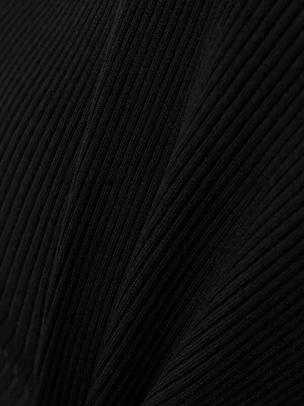 Balenciaga Ribbed Wool-blend Mini Dress