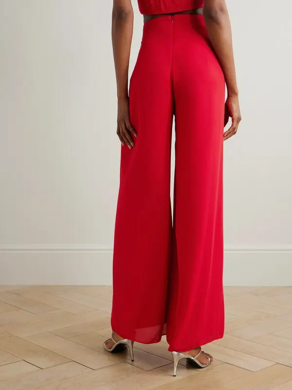 ANDRES OTALORA Kali Chiffon Wide-leg Pants