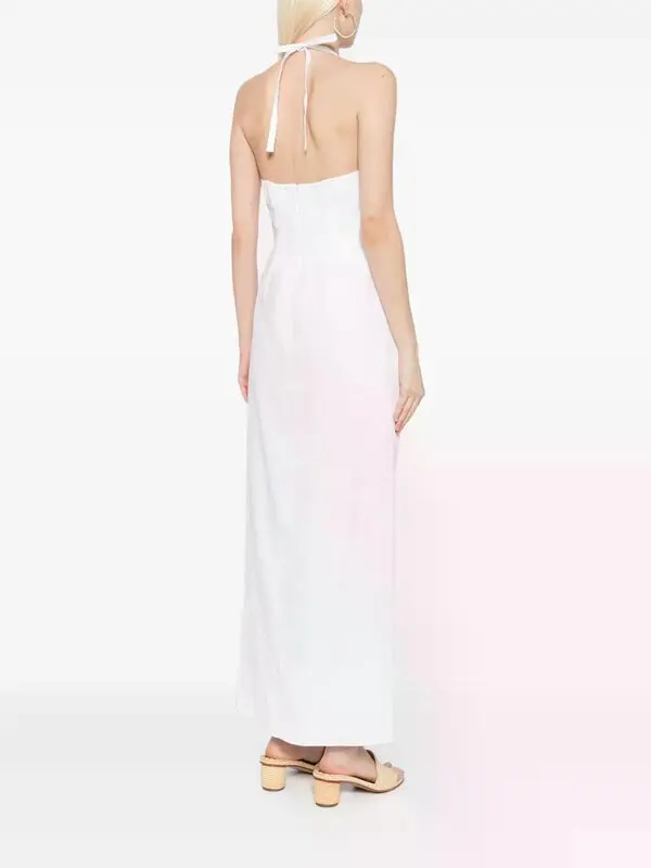 Reformation Sadey Linen Dress - White | Editorialist