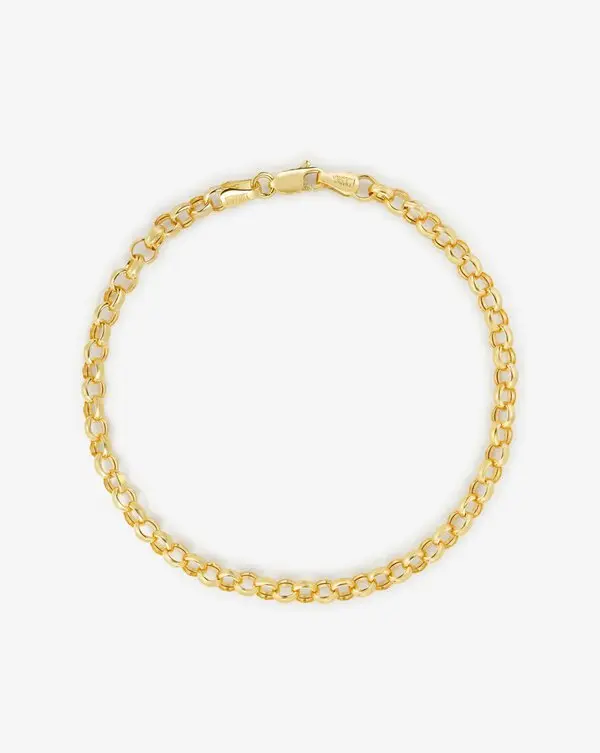 Ring Concierge Hollow Rolo Chain Bracelet - One-color