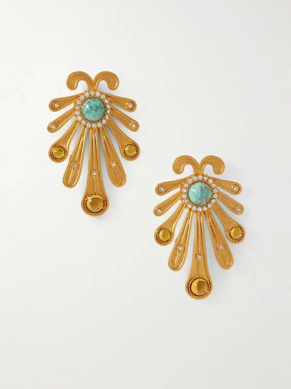 SONIA PETROFF Kiss Fish -plated Earrings - Gold