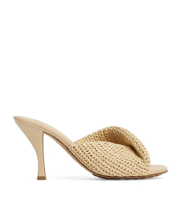 Bottega Veneta Blink Raffia Mules
