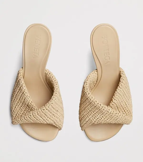 Bottega Veneta Blink Raffia Mules