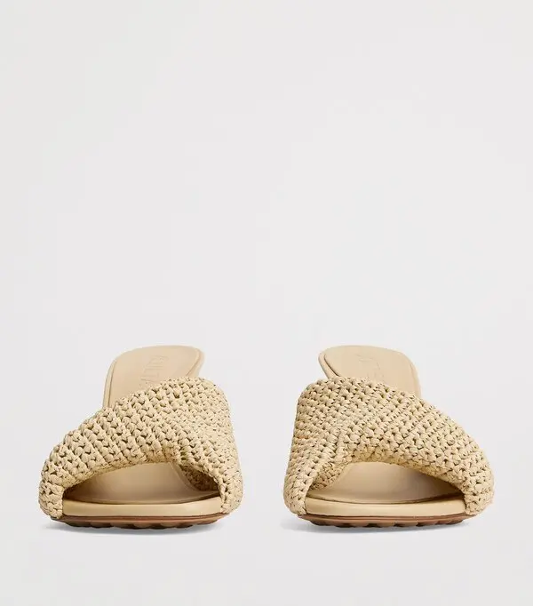 Bottega Veneta Blink Raffia Mules