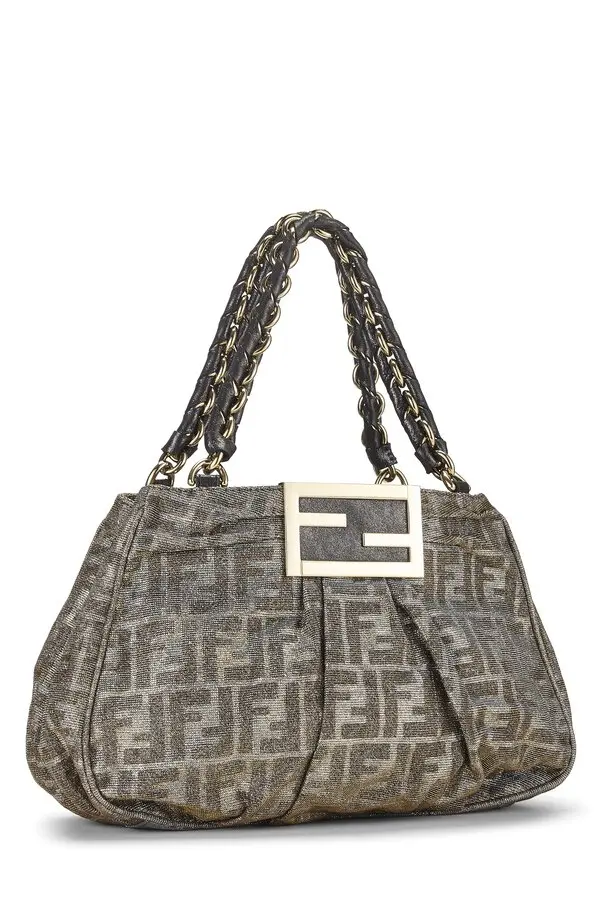 Fendi Zucca Lurex Mia Bag