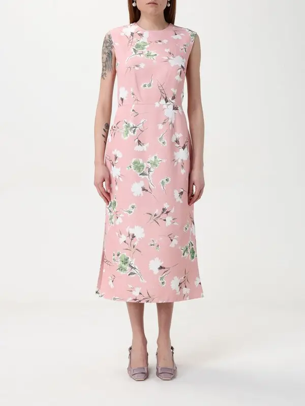Erdem Floral Midi Dress - Pink