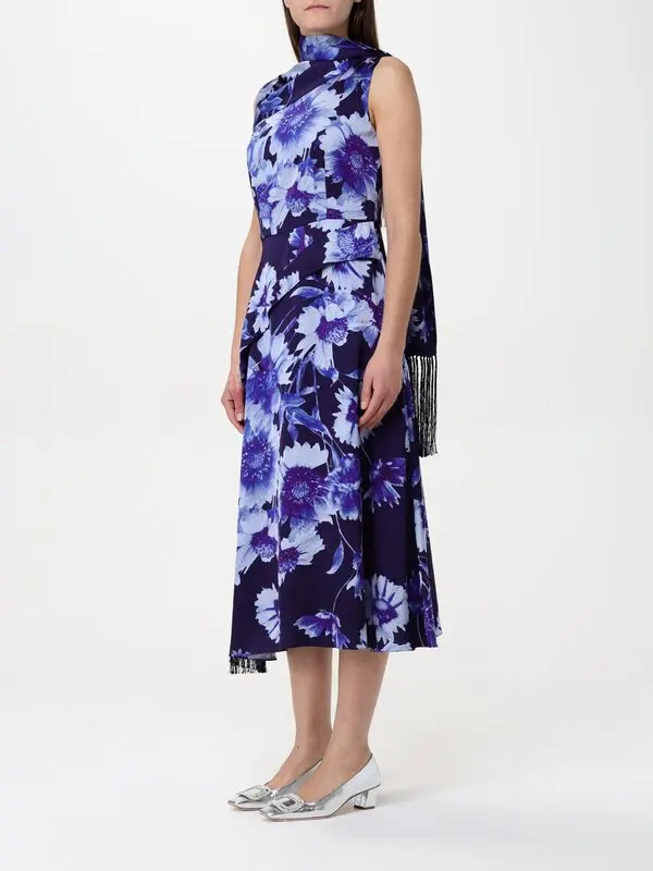 Erdem Floral Print Midi Dress