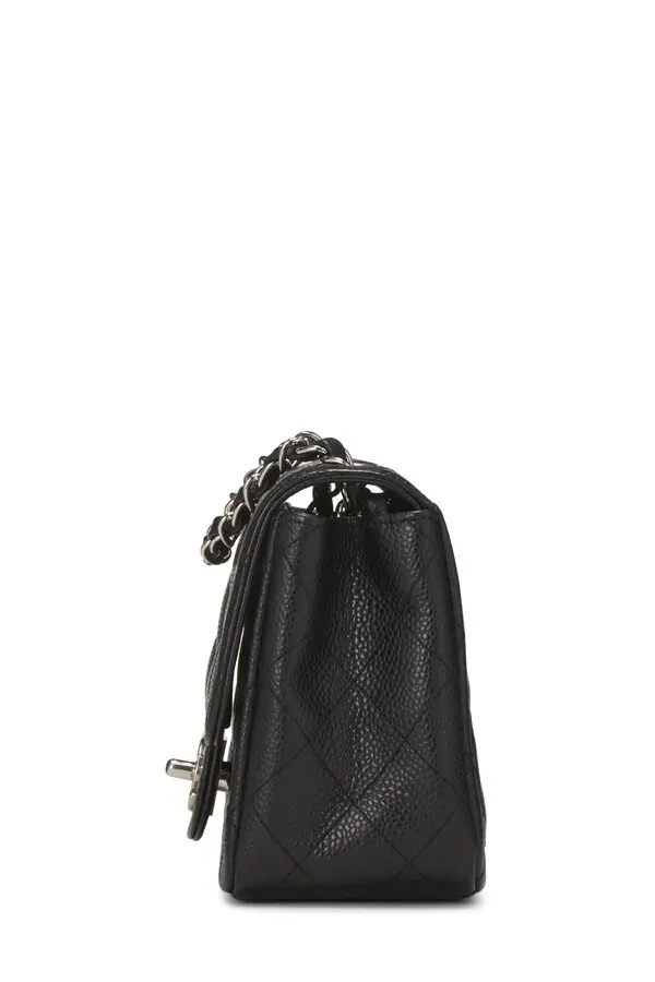 Chanel Quilted Caviar Square Flap - Black