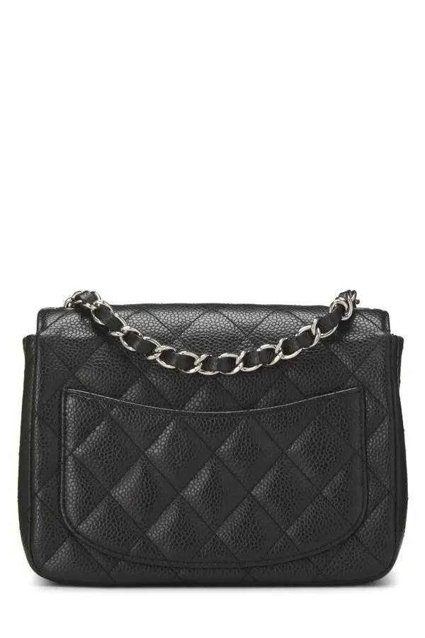 Chanel Quilted Caviar Square Flap - Black