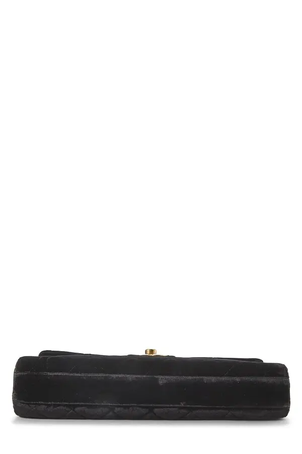 Chanel Velvet Briefcase With Gold Tone Clasp