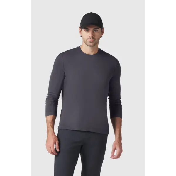 JACK ARCHER Precision Long Sleeve Shirt - Charcoal Gray