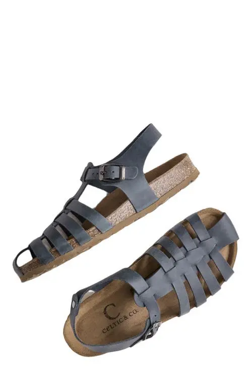 CELTIC & CO. Fisherman's Sandal - Navy