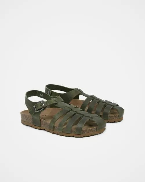 CELTIC & CO. Fisherman's Sandal - Olive