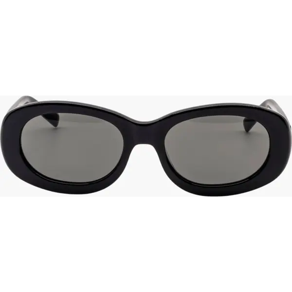 ITALIC Celeste Oval Acetate Sunglasses - Black