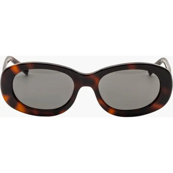 ITALIC Celeste Oval Acetate Sunglasses - Honey Tortoise