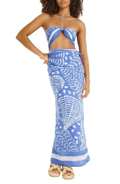 Vitamin A® Samara Cover-up Sarong - Blue