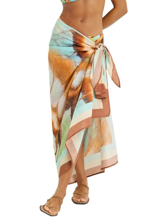 Vitamin A® Samara Cover-up Sarong - Brown Multi