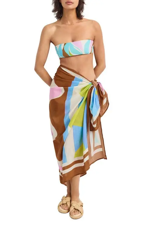 Vitamin A® Samara Cover-up Sarong - Cake