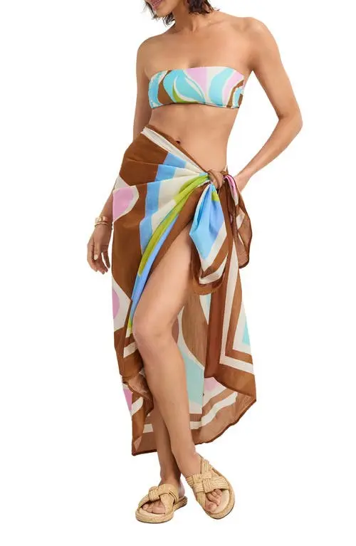 Vitamin A® Samara Cover-up Sarong - Cake