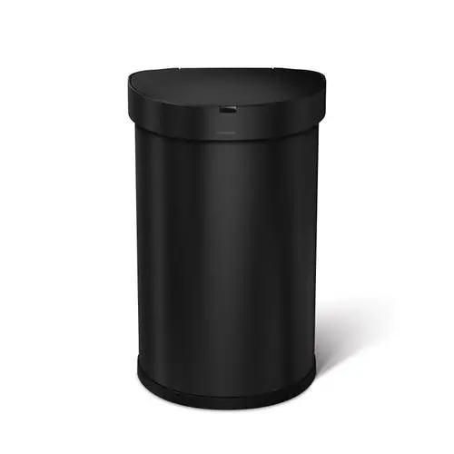 SIMPLEHUMAN 45l Semi-round Sensor Can - Matte Black