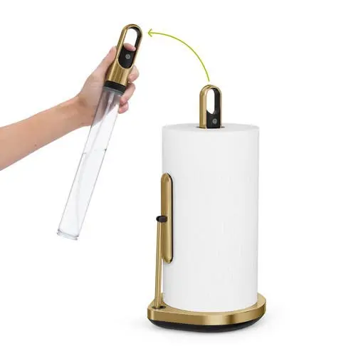 SIMPLEHUMAN Paper Towel Holder With Spray - Brass