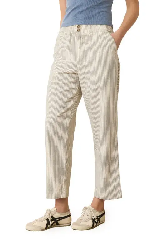 Marine Layer Elle Stripe Stretch Cotton Pants