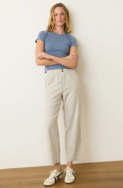 Marine Layer Elle Stripe Stretch Cotton Pants