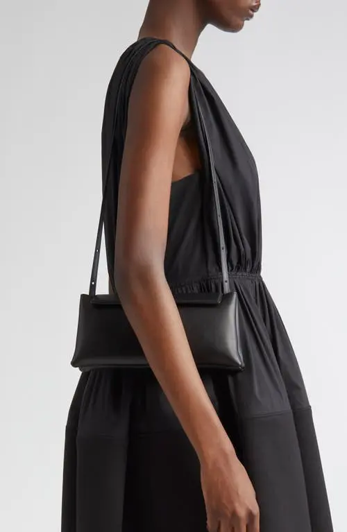 REE PROJECTS Elieze Leather Clutch - Black