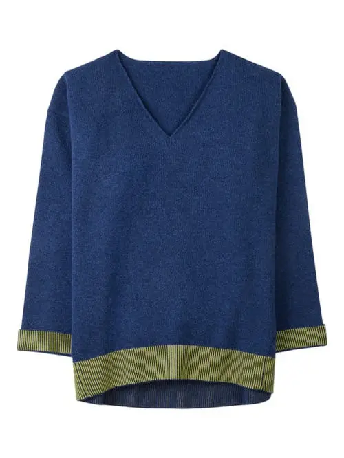 CELTIC & CO. Ponte V-neck Sweater