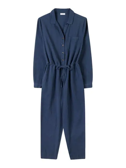 CELTIC & CO. Twill Long Sleeve Jumpsuit
