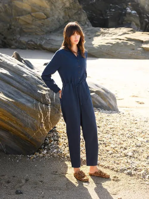 CELTIC & CO. Twill Long Sleeve Jumpsuit