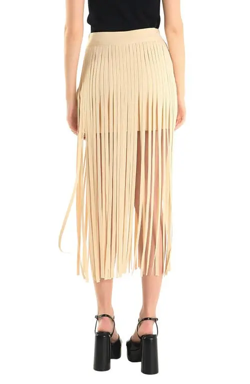 Endless Rose Knit Fringe Maxi Skirt