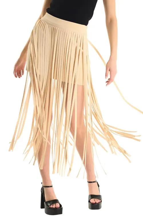 Endless Rose Knit Fringe Maxi Skirt