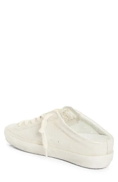 GOLDEN GOOSE Super-star Sabot Mule Sneakers - Platinum/ Cream