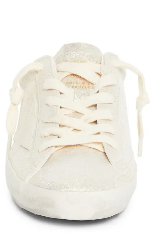 GOLDEN GOOSE Super-star Sabot Mule Sneakers - Platinum/ Cream