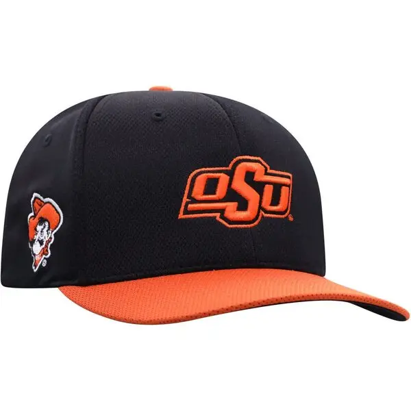 Top Of The World Oklahoma State Cowboys Reflex Fitted Cap - Black