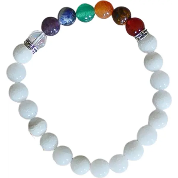 HUMANIST BEAUTY Crystal Healing Beaded Bracelet - 7 Chakra