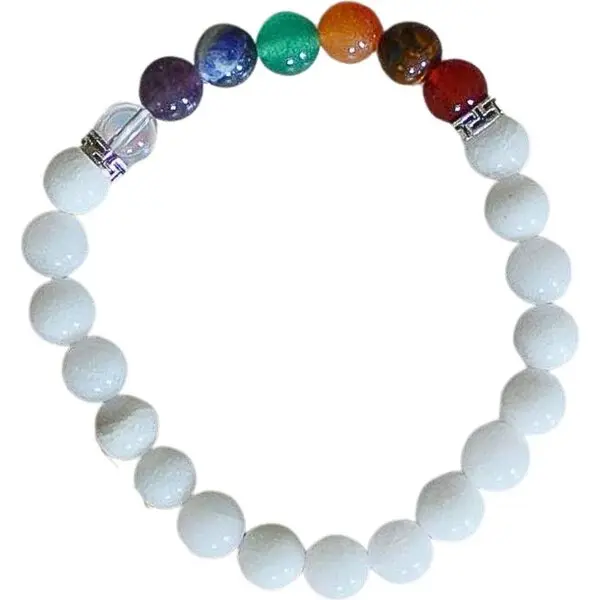 HUMANIST BEAUTY Crystal Healing Beaded Bracelet - 7 Chakra