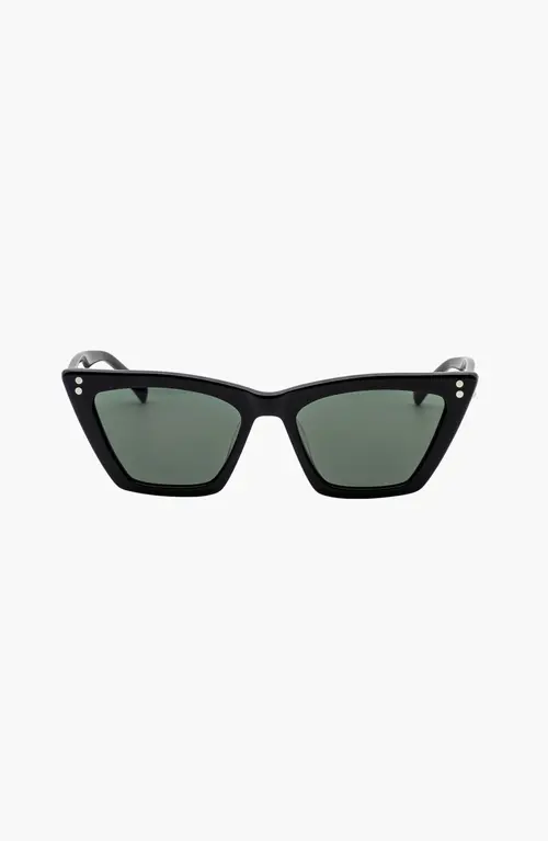 ITALIC Keira Cat-eye Italian Acetate Sunglasses - Black