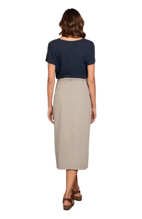 CELTIC & CO. Twill Midi Skirt