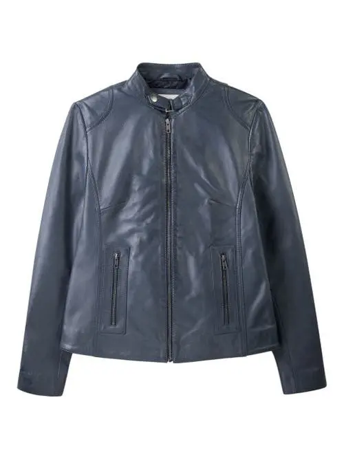 CELTIC & CO. Stand Collar Biker Jacket