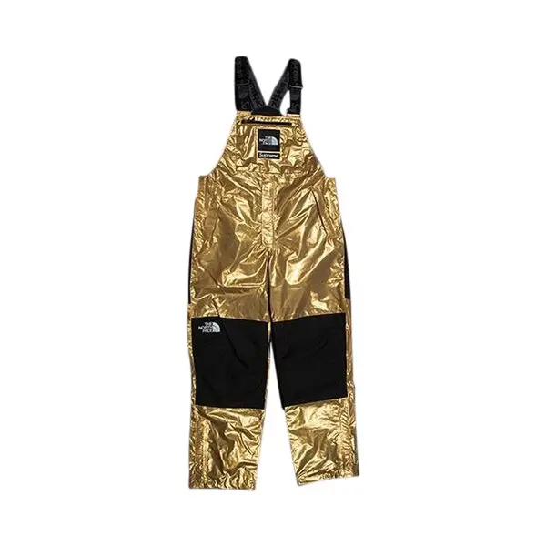 Supreme X The North Face Metallic Bib Pants - Gold