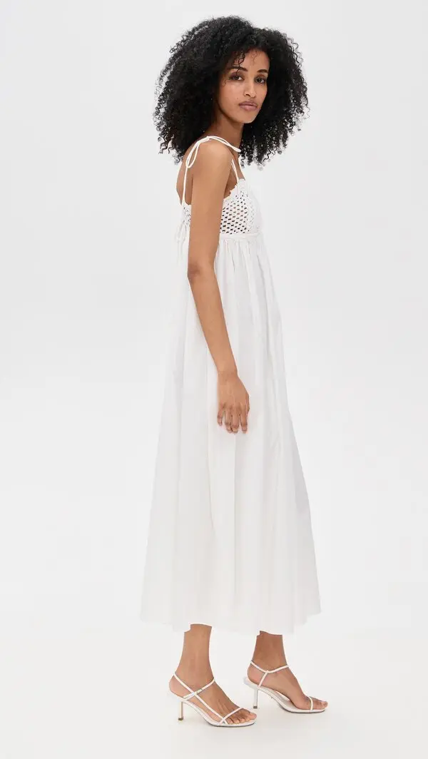 The Garment Kirsten Crochet Dress In White - 80% Off | Editorialist