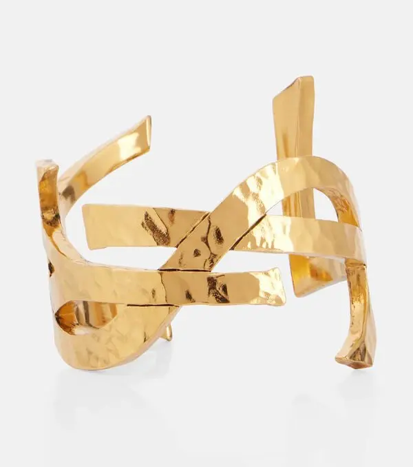 Saint Laurent Cassandre Cuff - Gold