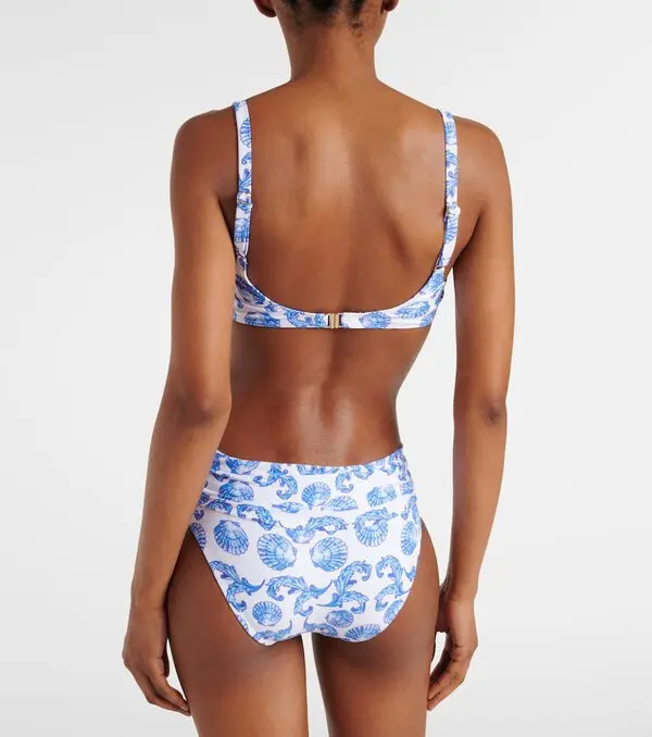 Melissa Odabash Bel Air Printed Bikini Bottom - Blue