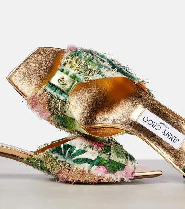 JIMMY CHOO Annika 35 Embellished Mules