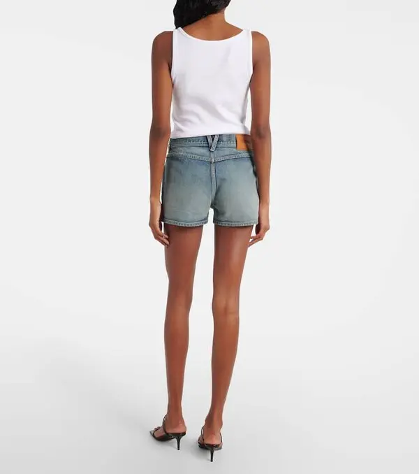 Versace Mid-rise Denim Shorts