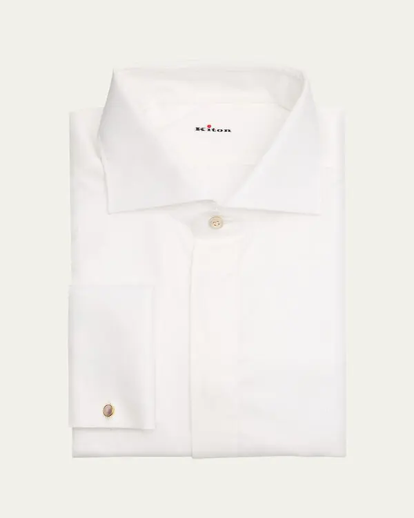 Kiton Cotton French-cuff Dress Shirt