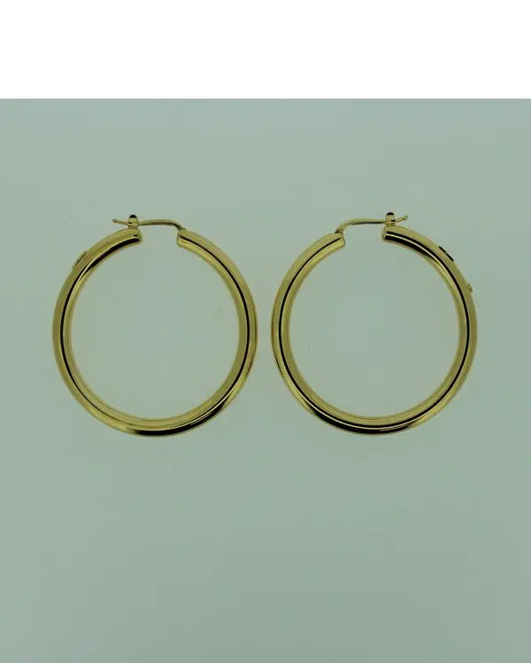 Roberto Coin 18k Oro Classic 43mm Earrings - Yellow Gold