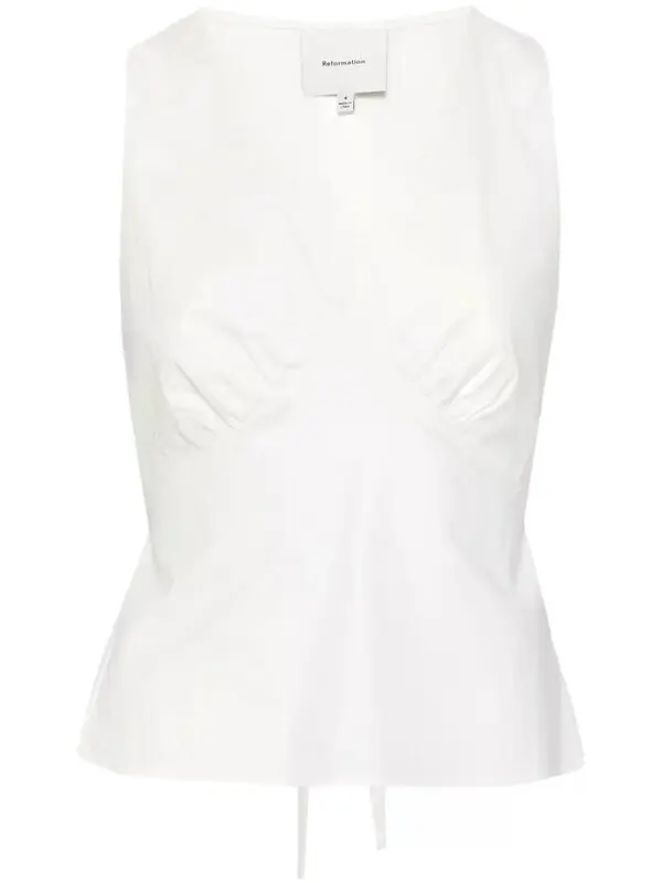 REFORMATION Meg Top - White